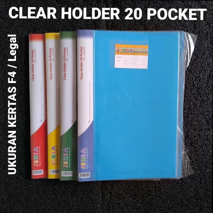 Clear Holder 20 Pocket Ukuran Folio / Map Clear Holder Ukuran Legal Isi ...