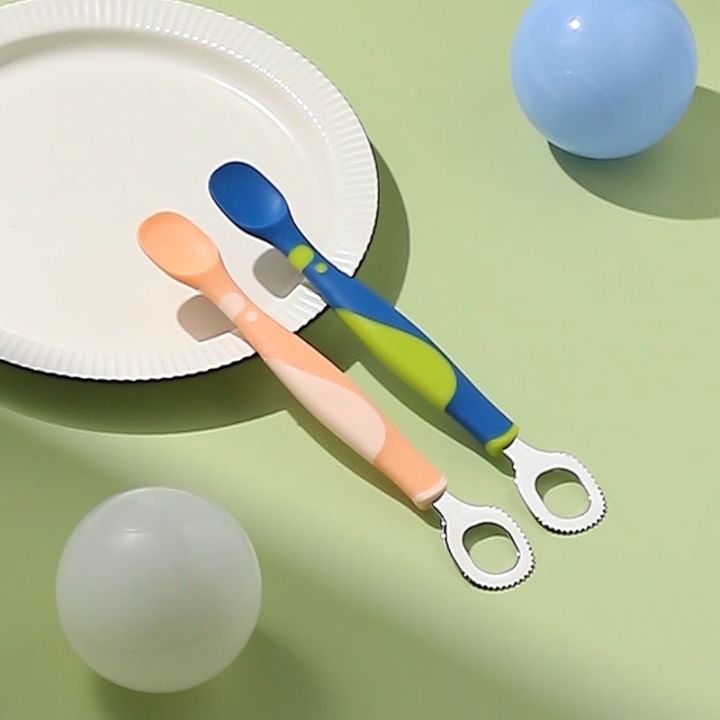 HOGOKIDS Baby Scrape Puree Ladle 2 Sides | Sendok Buah Serbaguna untuk ...