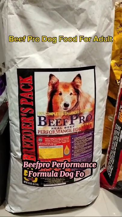 Beef Pro Adult Dog Food (10 Kilos/Repacked) by FurrWhitePetsShop | Lazada
