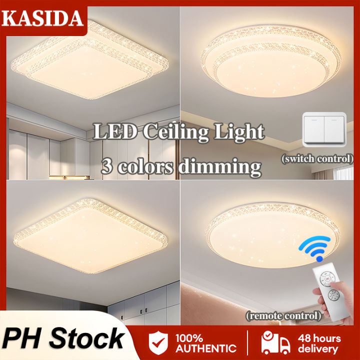 KASIDA nordic ceiling lights modern design tri color led ceiling light ...