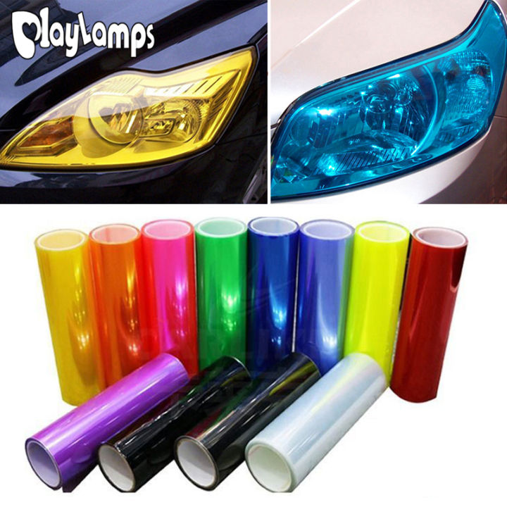 30 x100cm Headlights Protective Film Vinyl Film Sticker Auto Headlight ...