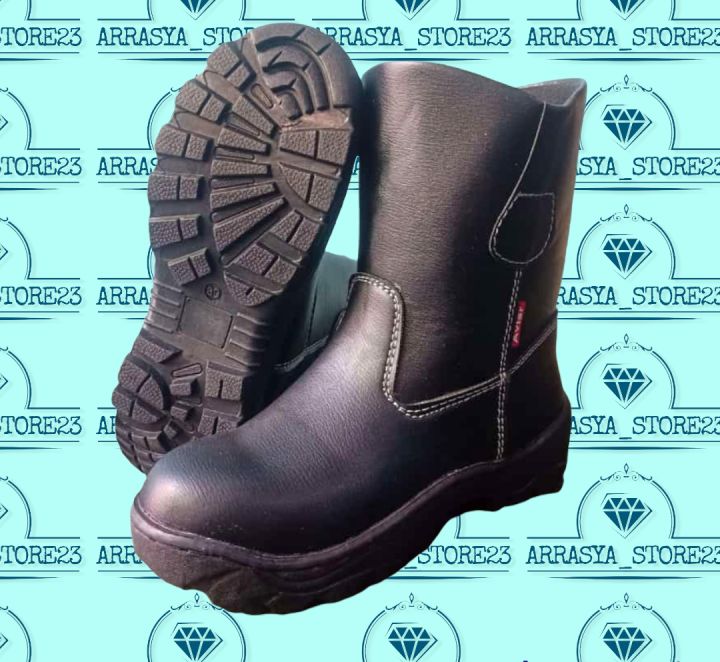 Sepatu safety proyek sepatu boots kerja boots panjang | Lazada Indonesia