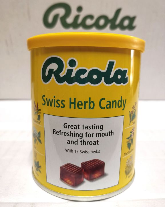 Swiss Herb Candy Ricola ลูกอมริโคล่า สวิสเฮิร์บแคนดี้ ลูกอมรสสมุนไพร ...