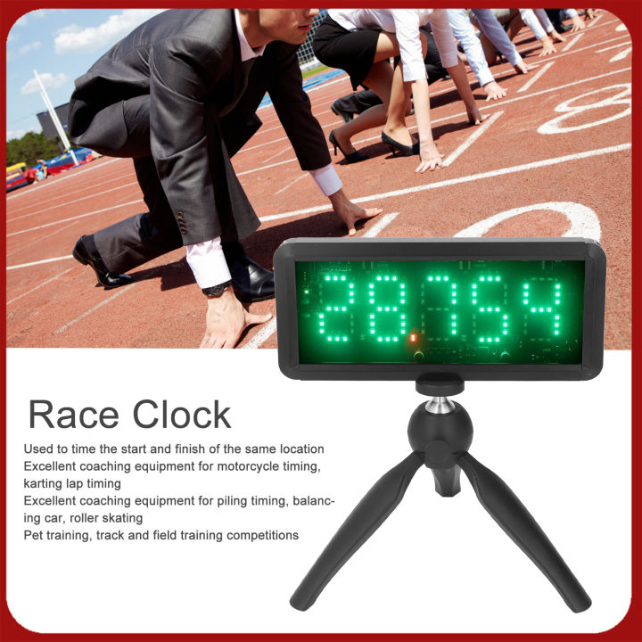 Wireless Laser Timer Battery Powered Sprints Race Clock Stopwatch for ...
