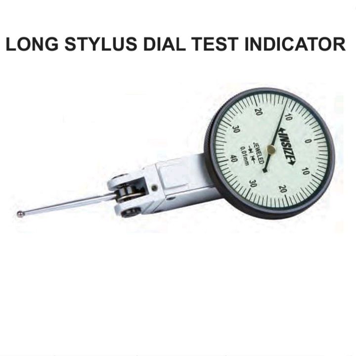 ไดอัลเทส 0.8mm ความละเอียด 0.01mm Long Stylus Dial Test Indicator 0.8×0 ...