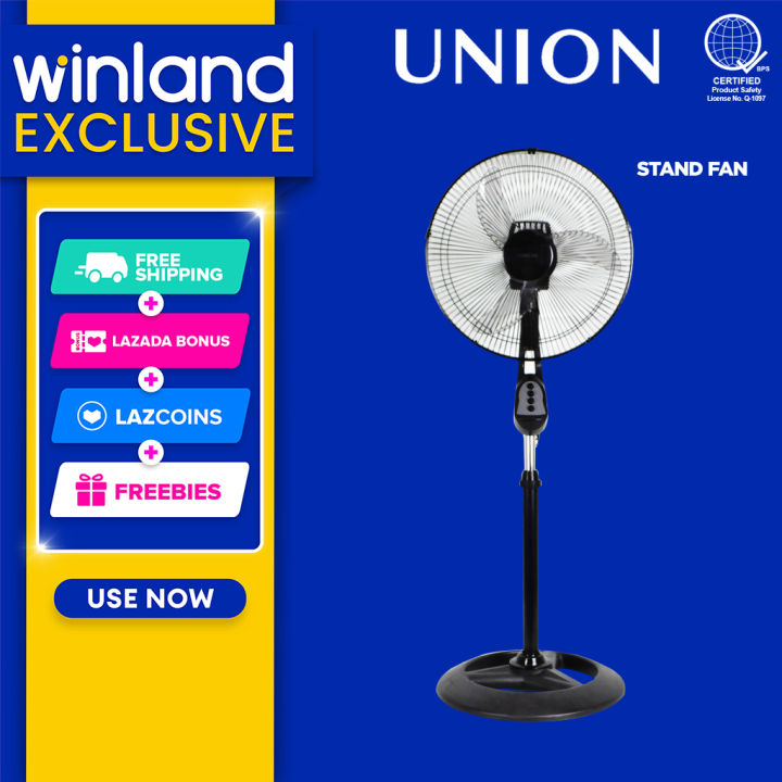 Union by Winland 16inches Wind Plus Stand Fan / Electric Fan UGSF-1639 ...