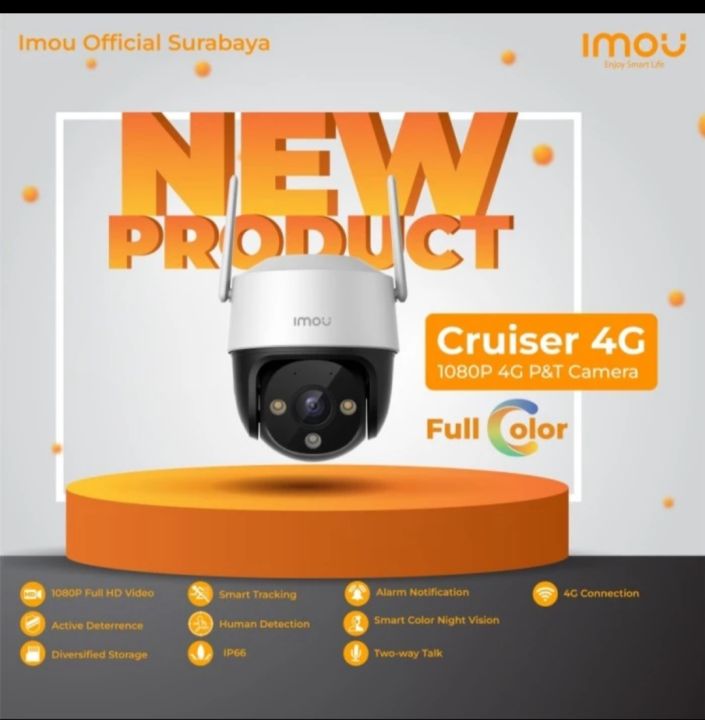 Imou Cruiser 4G 2MP IPC S21FTP Sim Card IP Camera Outdoor Cctv | Lazada ...