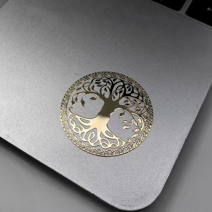 1Pc Laptop Stickers, Lucky Tree Pattern Symbol Metal Stickers for Phone ...