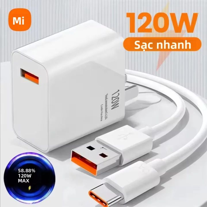 Bộ Sạc Siêu Nhanh Xiaomi 120W Turbo Hyper Charge Dành Cho Mi 15/14/13 ...