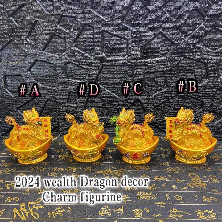 WEALTH dragon 2024 decor charm LUCKY FIGURINE | Lazada PH