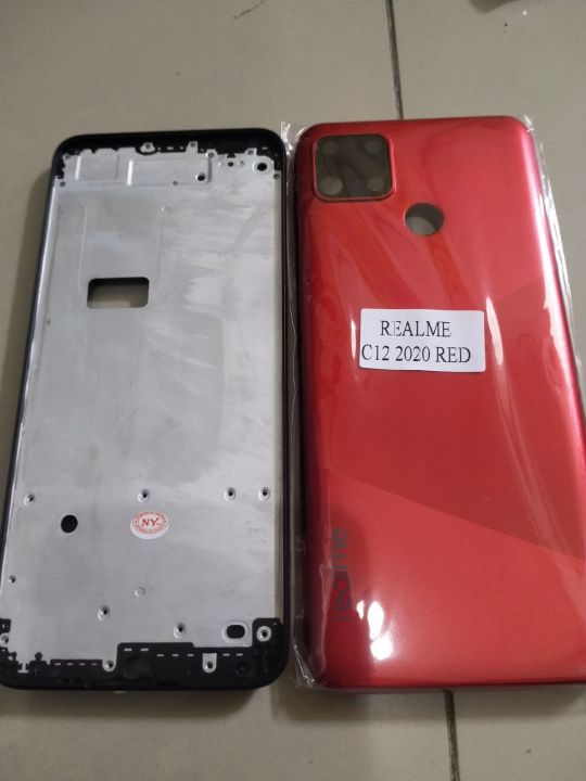 casing housing kesing fullset frame + backdoor realme c12 | Lazada ...