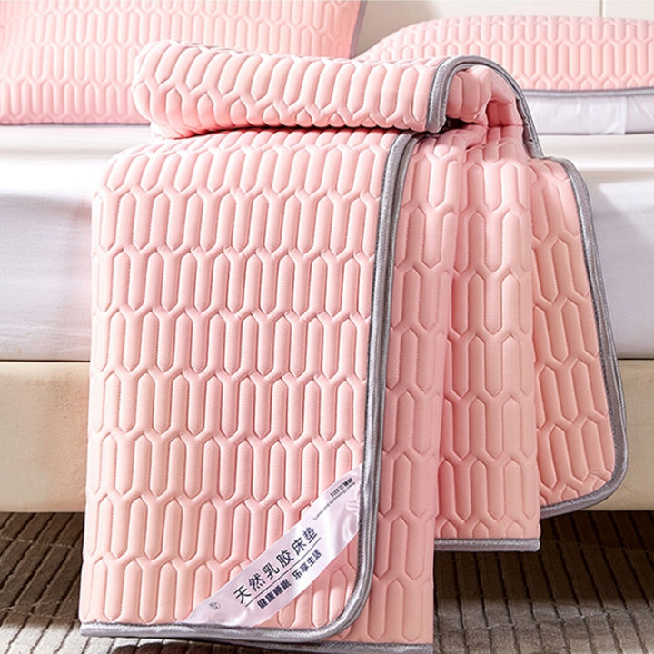 Anti Slip Ice Silk Latex Mattress Protector Pad Soft Tatami Bed Mat Waterproof Bed Pad Floor Mat