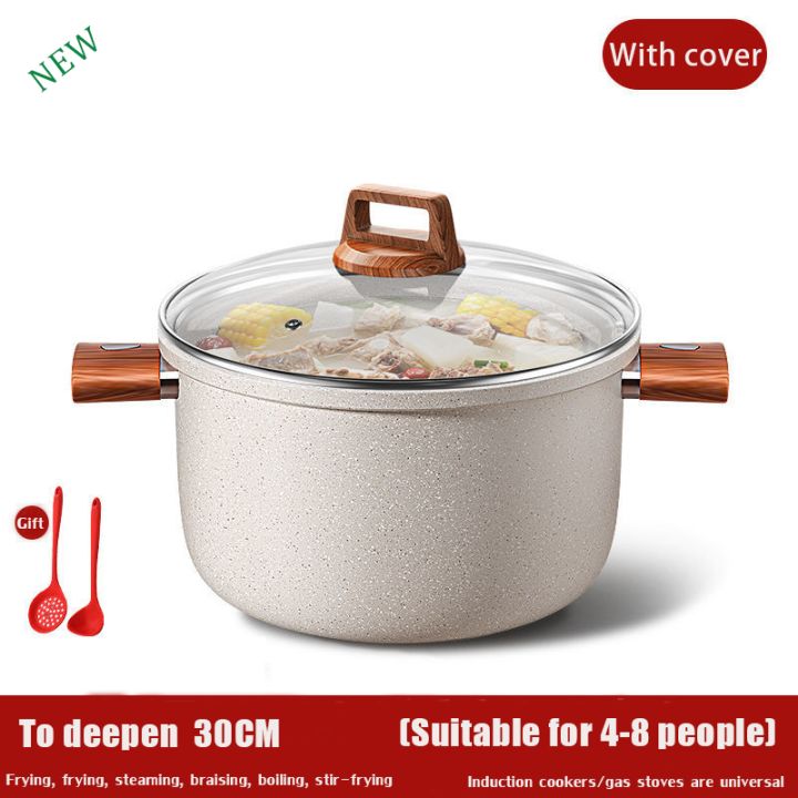 Soup pot with cover 22/26/30CM pot for cooking casserole cooking pot ...