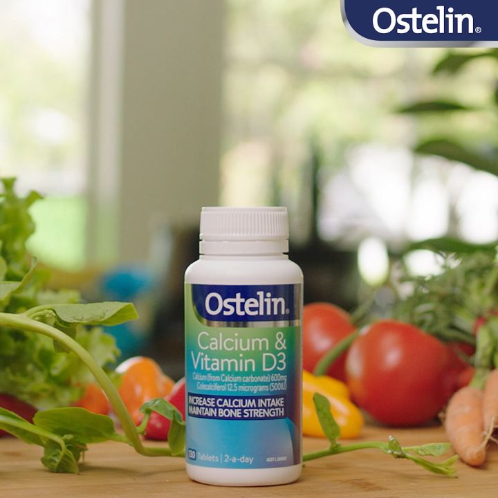 Ostelin Calcium & Vitamin D3 130 Tablets - For Adult Increases Calcium ...