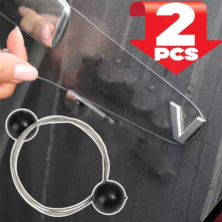 2PCS Car Emblem Removal Tool Kit Auto Badge Logo Peeling Wire Line ...