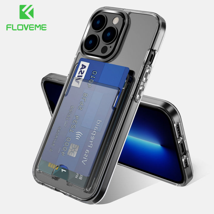 FLOVEME Luxury Transparent Phone Case For iPhone 16 15 14 13 12 11 Pro ...