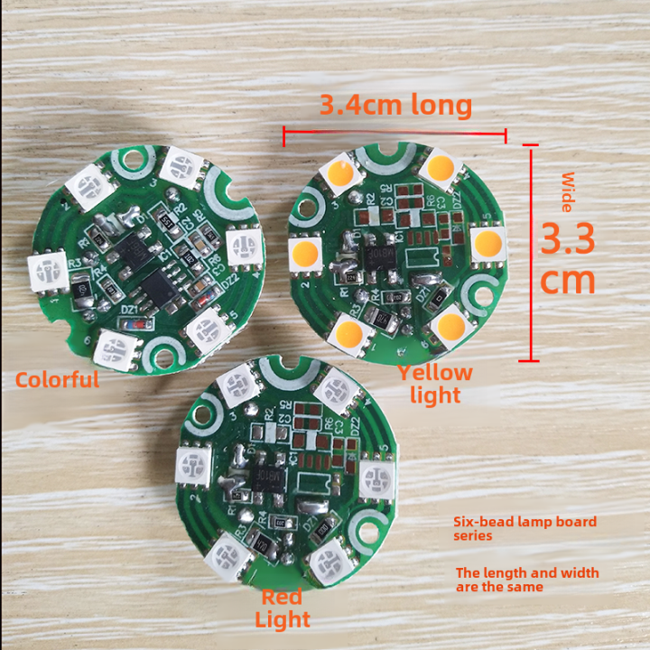 Led Lotus Lamp Crystal Bulb Light Board Buddha Lamp Pieces Colorful ...