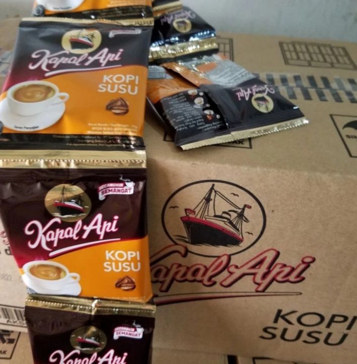Kopi Kapal Api Susu per Renceng ( isi 10 pcs ) | Lazada Indonesia