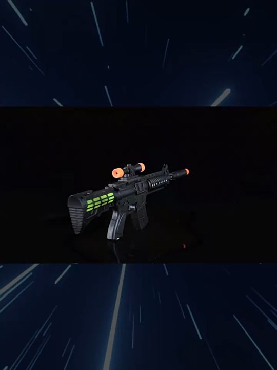 Kids Light Machine toy Simulation submachine light machinegun electric ...