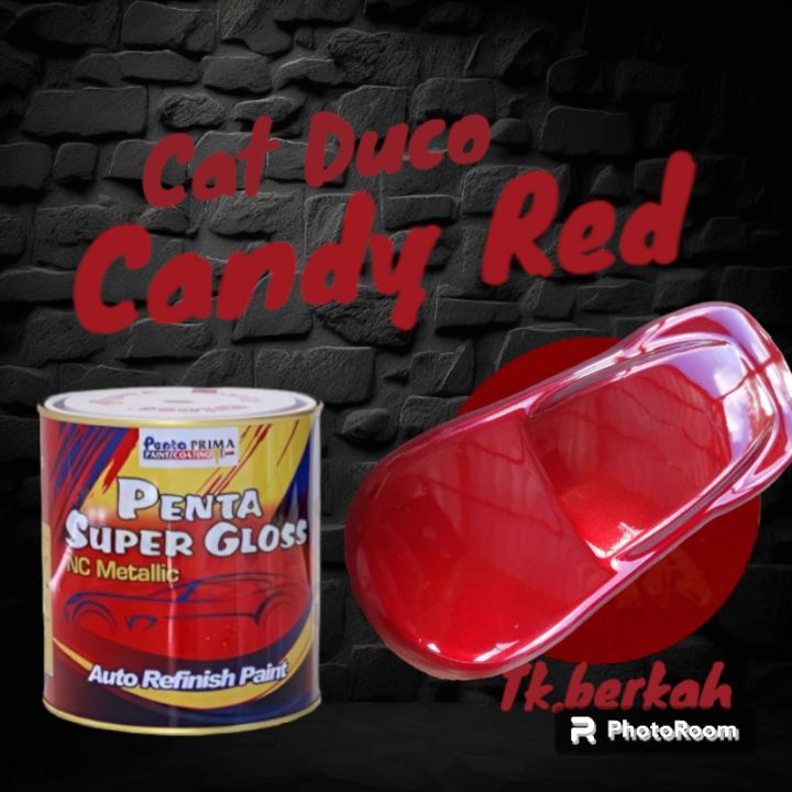 cat Duco candy red penta super gloss Candytone merah 200ml | Lazada ...