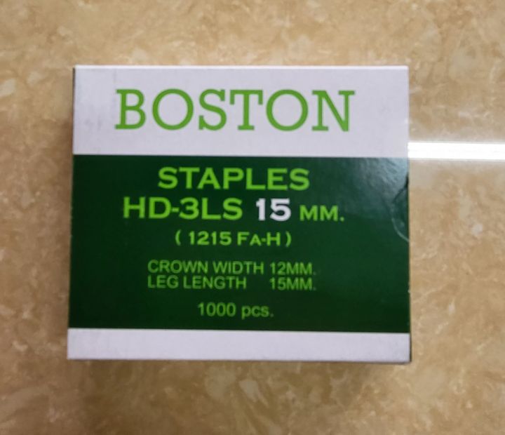Boston Heavy Duty Staple Wire HD-3LS 15mm (1215 FA-H) | Lazada PH