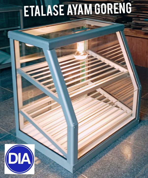 Etalase Ayam Goreng Silver 2 Rak | Lazada Indonesia