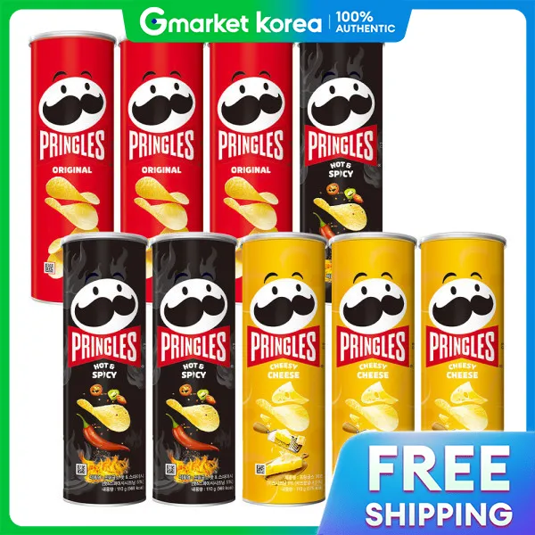 Pringles | Pringles Original/Spicy/Cheese 110g 3+3+3 | Lazada PH