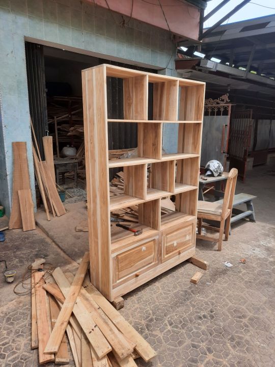 penyekat ruangan kayu jati ukuran (t= 160 p = 100 l =30 | Lazada Indonesia