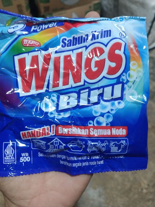 DETERGENT SABUN CUCI WINGS BIRU SACHET ISI 145 GRAM DAN 380 GRAM ...