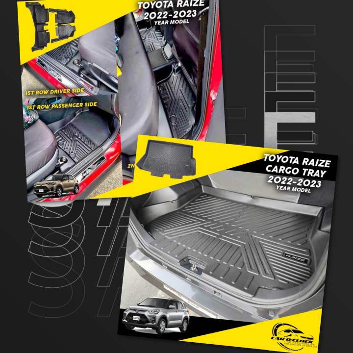 Toyota Raize 2022-2023 Deepdish Matting with Trunk Tray | Lazada PH