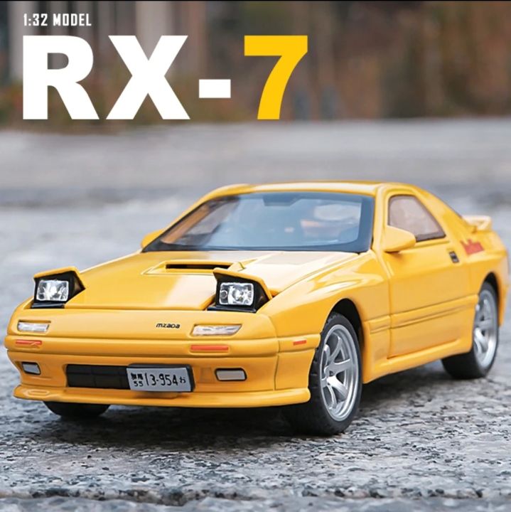 Diecast Mobil Mazda RX7 Savana Initial D Classic Miniatur Die-cast ...