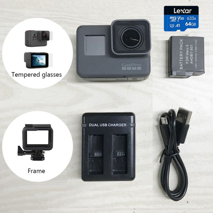 Dual Screen Action Camera 4K GoPro Hero 5 Black Touch LCD with wifi 2nd ...