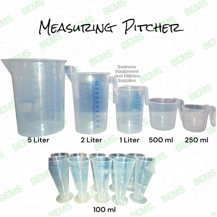 Measuring Pitcher Cup 100ml 500ml 1L 2L 5L Durable | Lazada PH