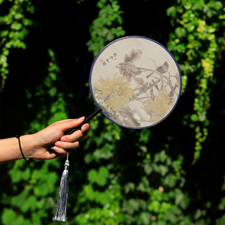 Circular Fan Antique Fan Ancient Style Children's Translucent Summer ...