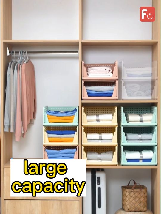 Multifunction Clothes Storage Drawer Stackable Storage Organizer ...