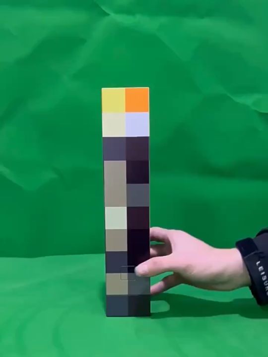 minecraft ไฟฉาย เปลี่ยนสีได้ 4 สี light mc pixel ของสะสมไฟเกม USBชาร์จ ...