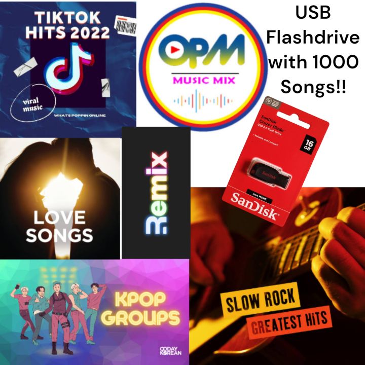 USB Flashdrive with 1000+ Selection Music | Lazada PH