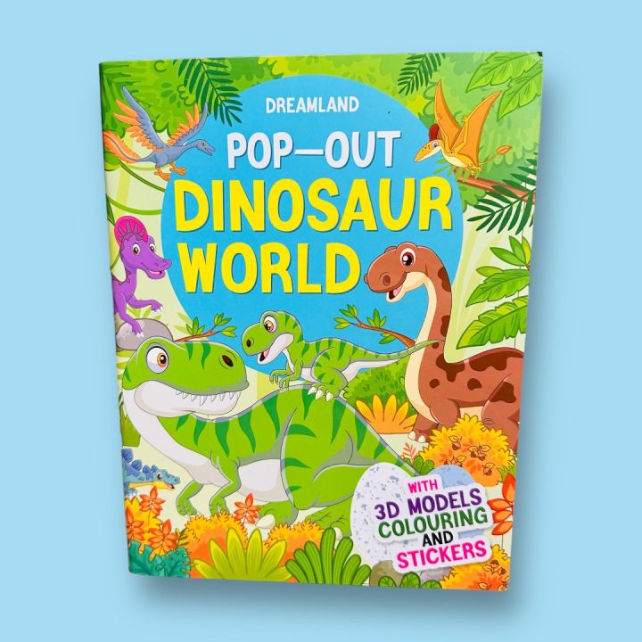 Pop out activity coloring book with 3D models and stickers | Lazada PH