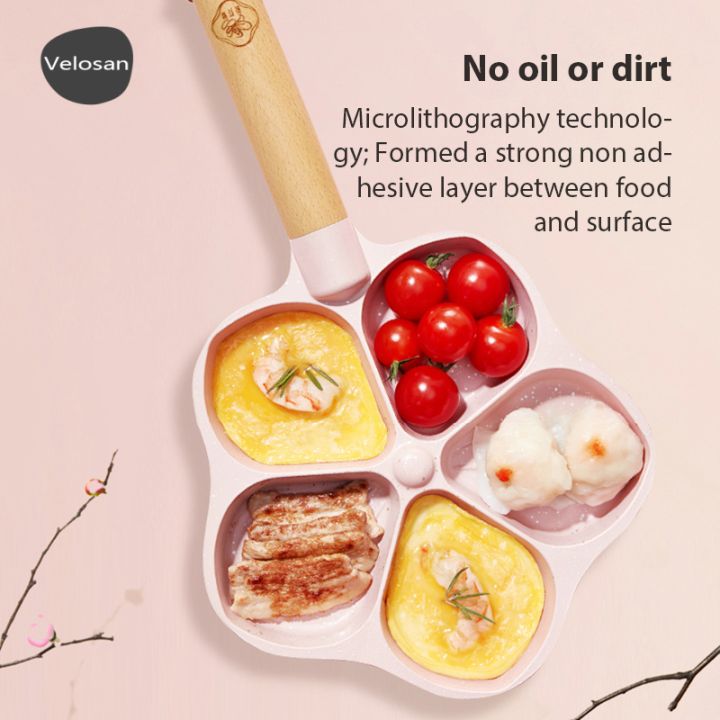 Velosan® German Breakfast Pot ,20cm Cast aluminum Breakfast pan, peach ...