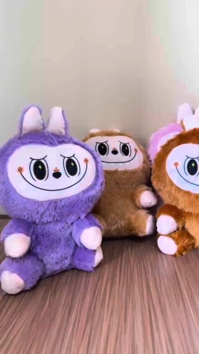 Boneka labubu viral/boneka labubu uk-28 cm/boneka labubu duduk/boneka ...