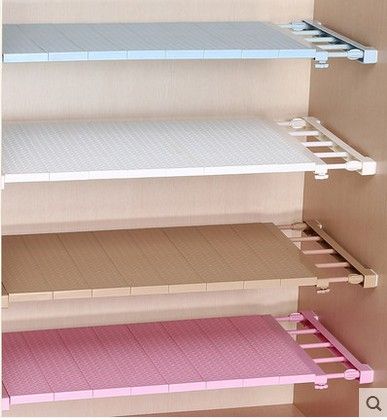 Multi-Functional Punch-Free Retractable Storage Rack Single-Layer ...