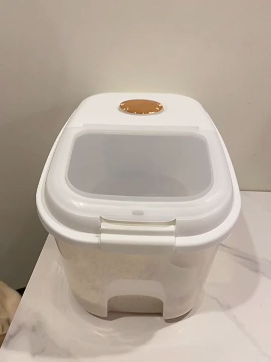 Elite Kitchen - AirTight Sealed Rice Storage Box Bucket Container ...
