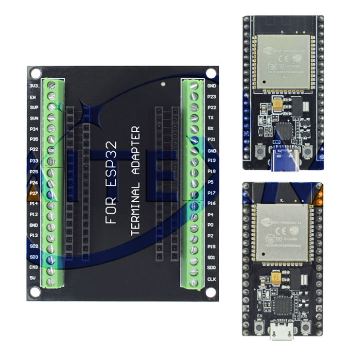แผงวงจรพัฒนา ESP32 NodeMCU-32S ESP-32S แผงวงจรขยายไมโคร/TYPE-C ไร้สาย ...