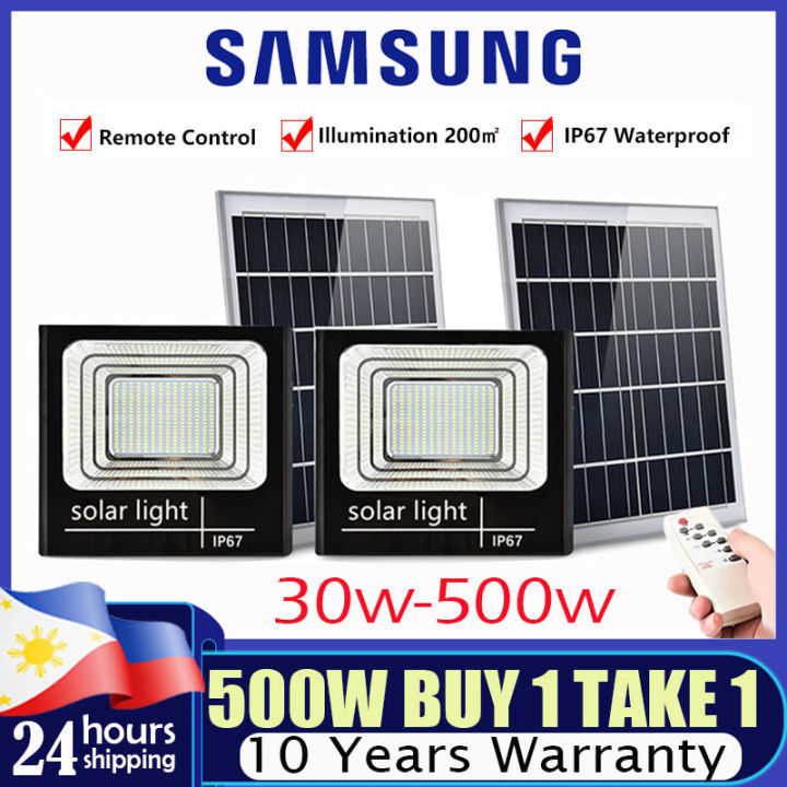 Samsung 500w Buy 1 Take 1 Solar Light Outdoor Light 9800 Lumens Sensor ...