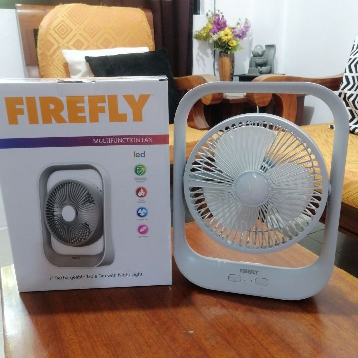 Original Firefly Rechargeable Electric Table Fan With Emergency Led ...