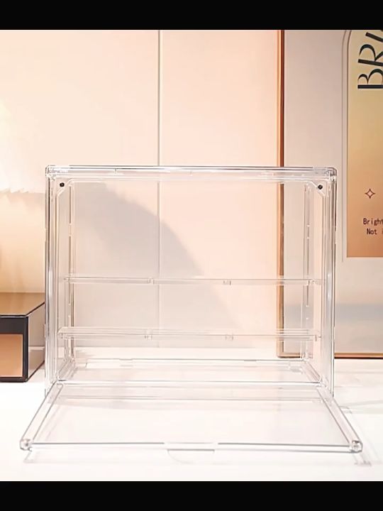 Doll Display Case Acrylic Dust-proof Transparent Magnetic Boxes Popmart ...