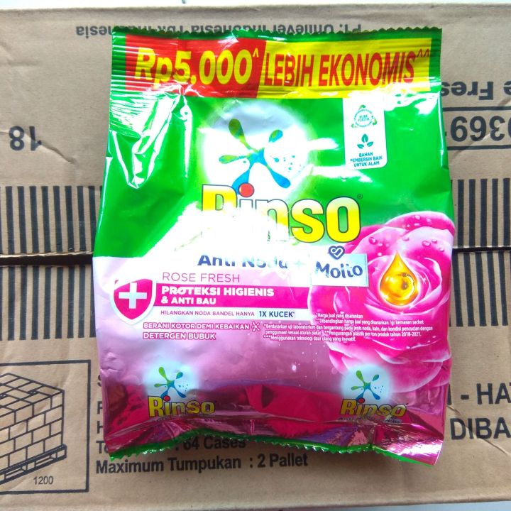 Rinso bubuk anti noda lebih ekonomis 195g | Lazada Indonesia