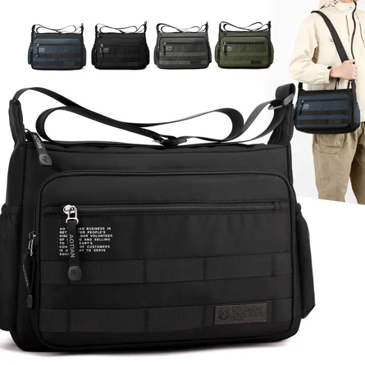 Waterproof Men's Crossbody Bag Casual Commuter Fashion Business Multi ...