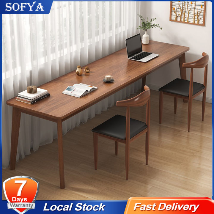 Sofya 140/160CM Student Study Table Home Office Table Writing Desk Computer Table Long writing ...