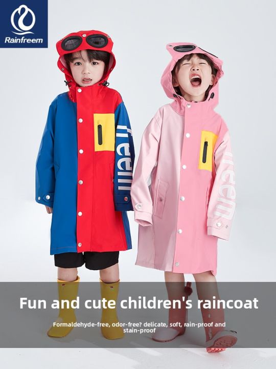All-Weather Raincoat for Children with Hood and Full Body Protection ...
